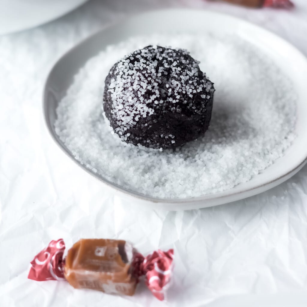 Colossal Chocolate Caramel Cookies - One Sweet Mama