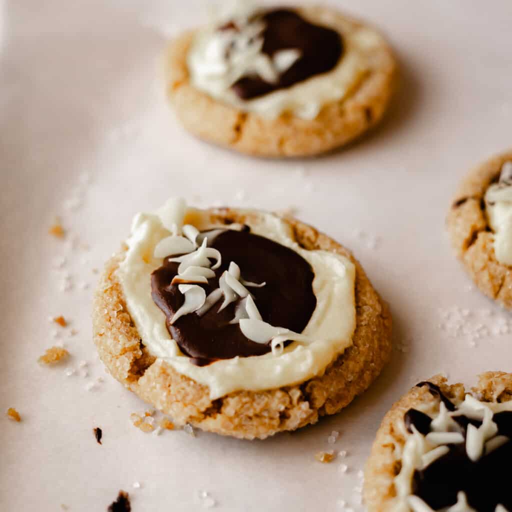 Boston Cream Filled Cookies - One Sweet Mama