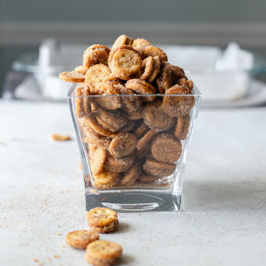 Cinnamon Sugar Ritz Bits - One Sweet Mama